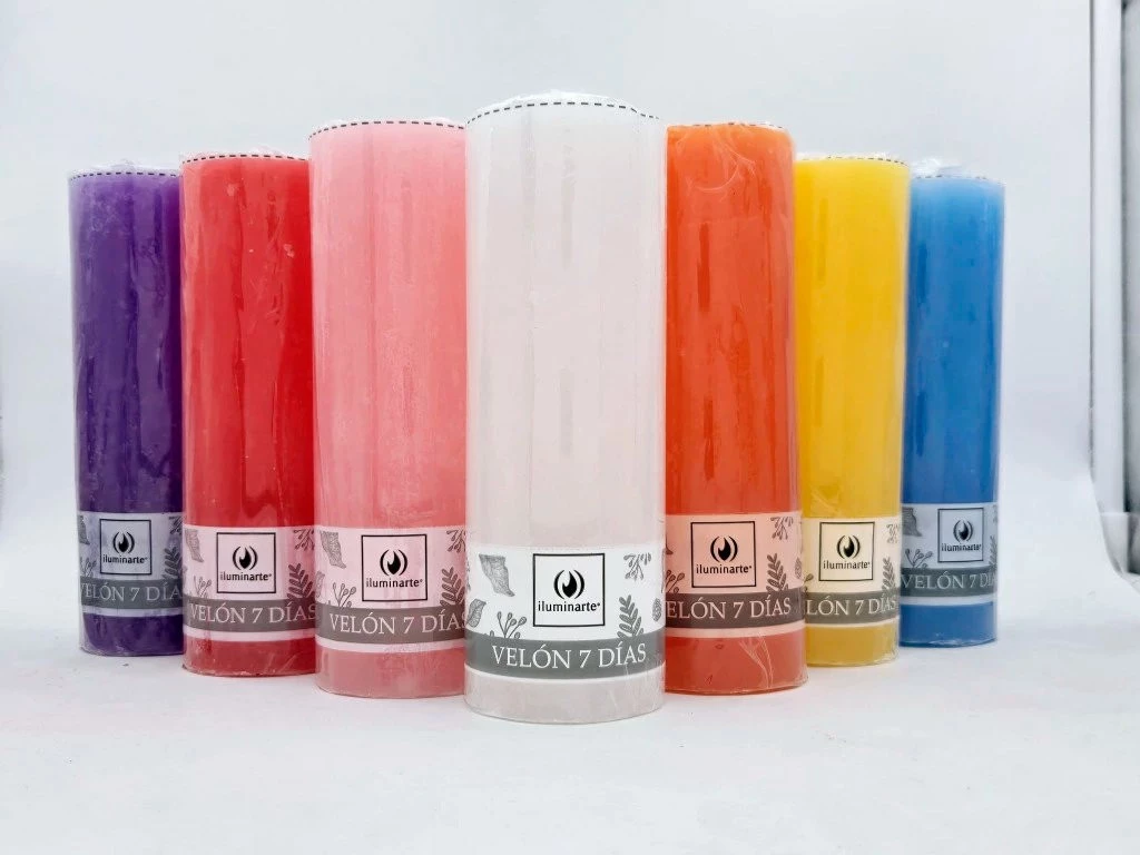 Pack 10 Velones 7 Días Lisos - Iluminarte: Velas Largas