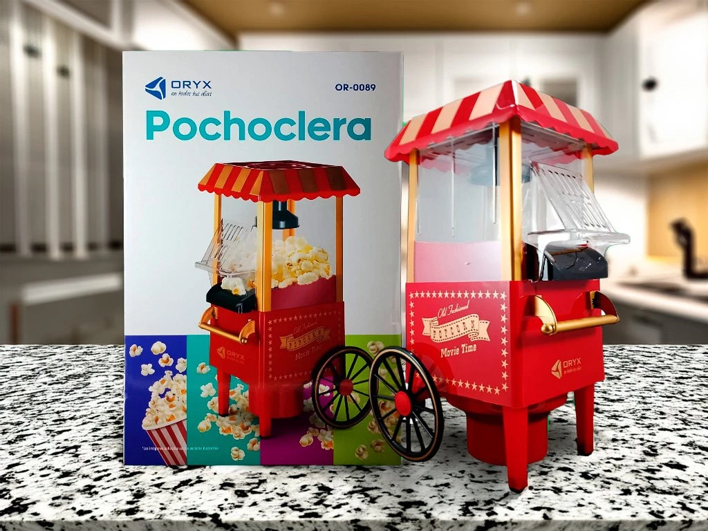 Pochoclera Electrica Carrito" 1200W - ¡Prepara deliciosas pochoclas en ...